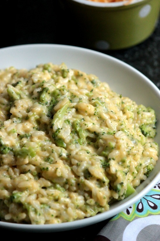 Broccoli and Cheese Risotto from BigBearsWife.com