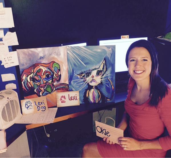 KFOR Channel 4's Emily Sutton Paints with Us This Weekend!!