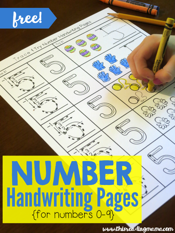 Ideas for Writing Numbers and using Copywork