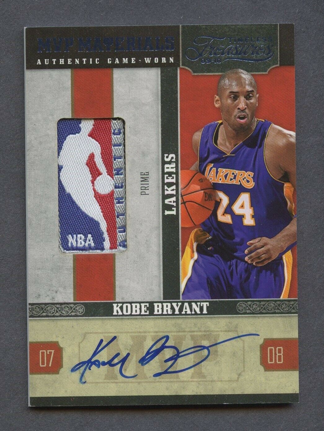 BLACK MAMBA Kobe Bryant Exquisite Inscription & LOGOMAN Patch Auto ...