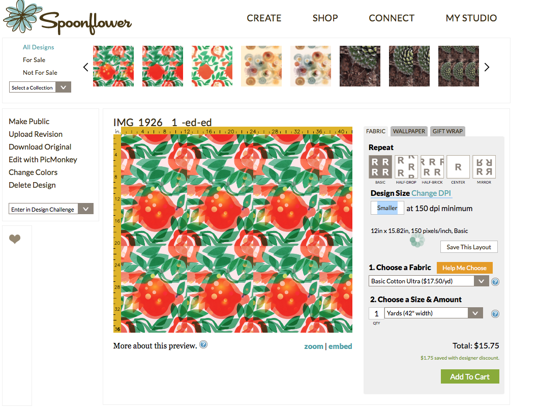 Pattern Happy! Big Bend, Spoonflower and More