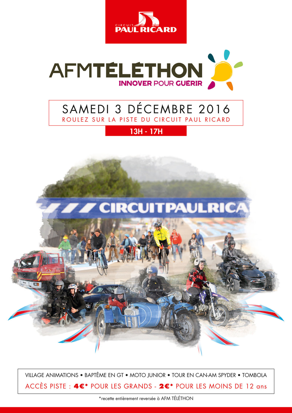 Le Circuit Paul Ricard partenaire du Téléthon le 3 décembre