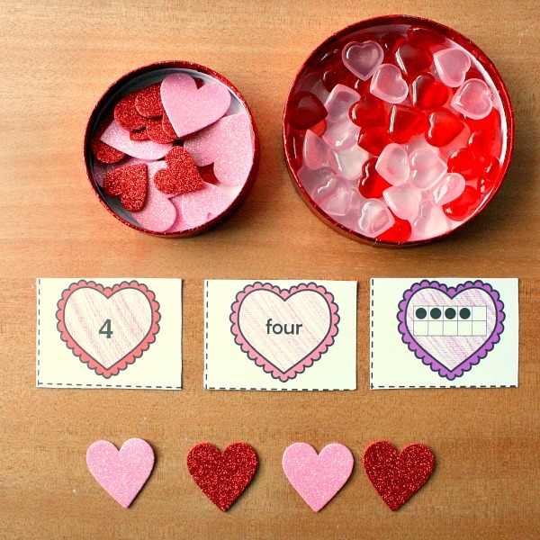 Free Printable Heart Number Cards