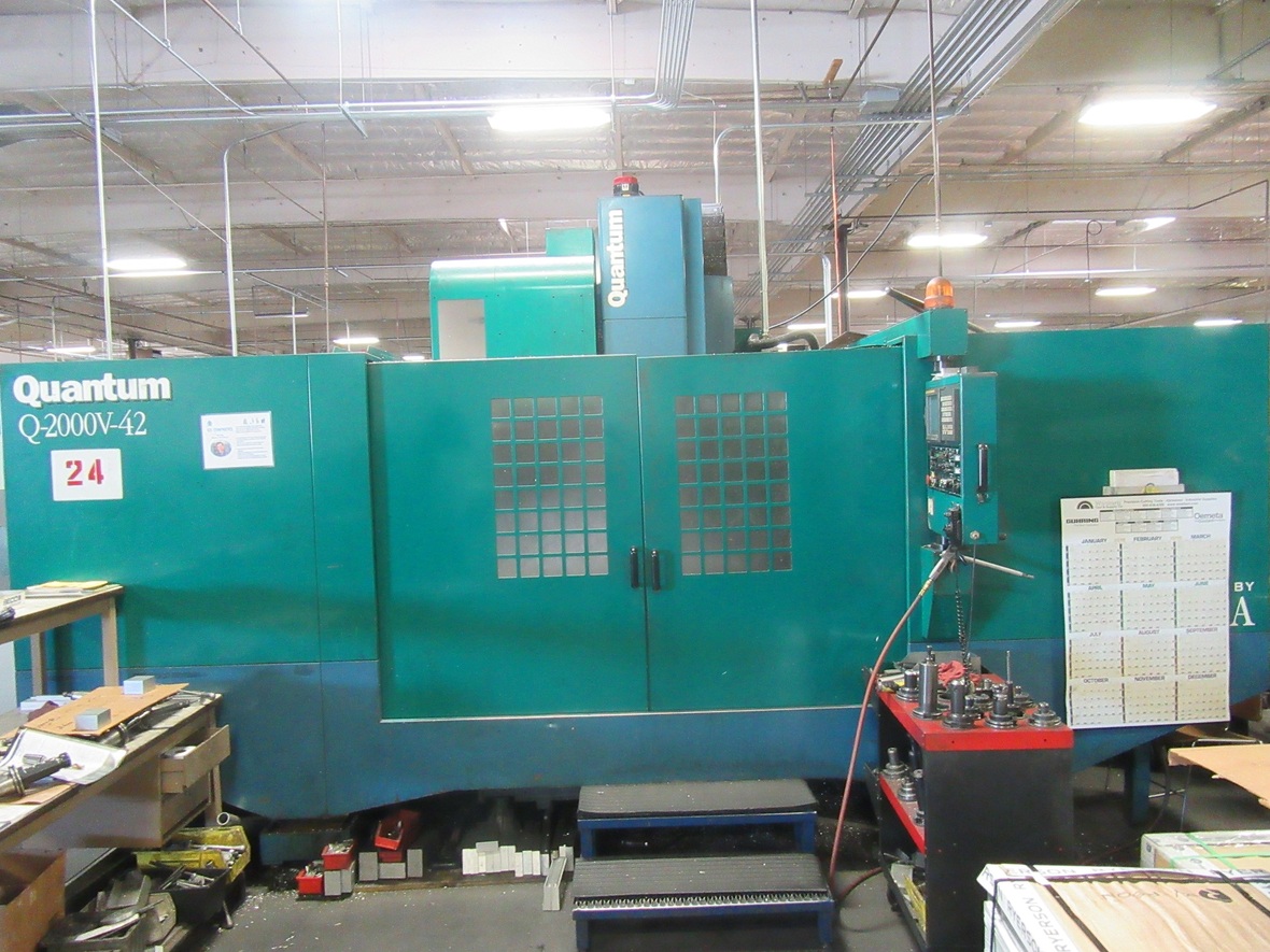 Kasuga 80” x 40” Model Quantum Q-2000V-42 CNC Vertical Machining Center ...