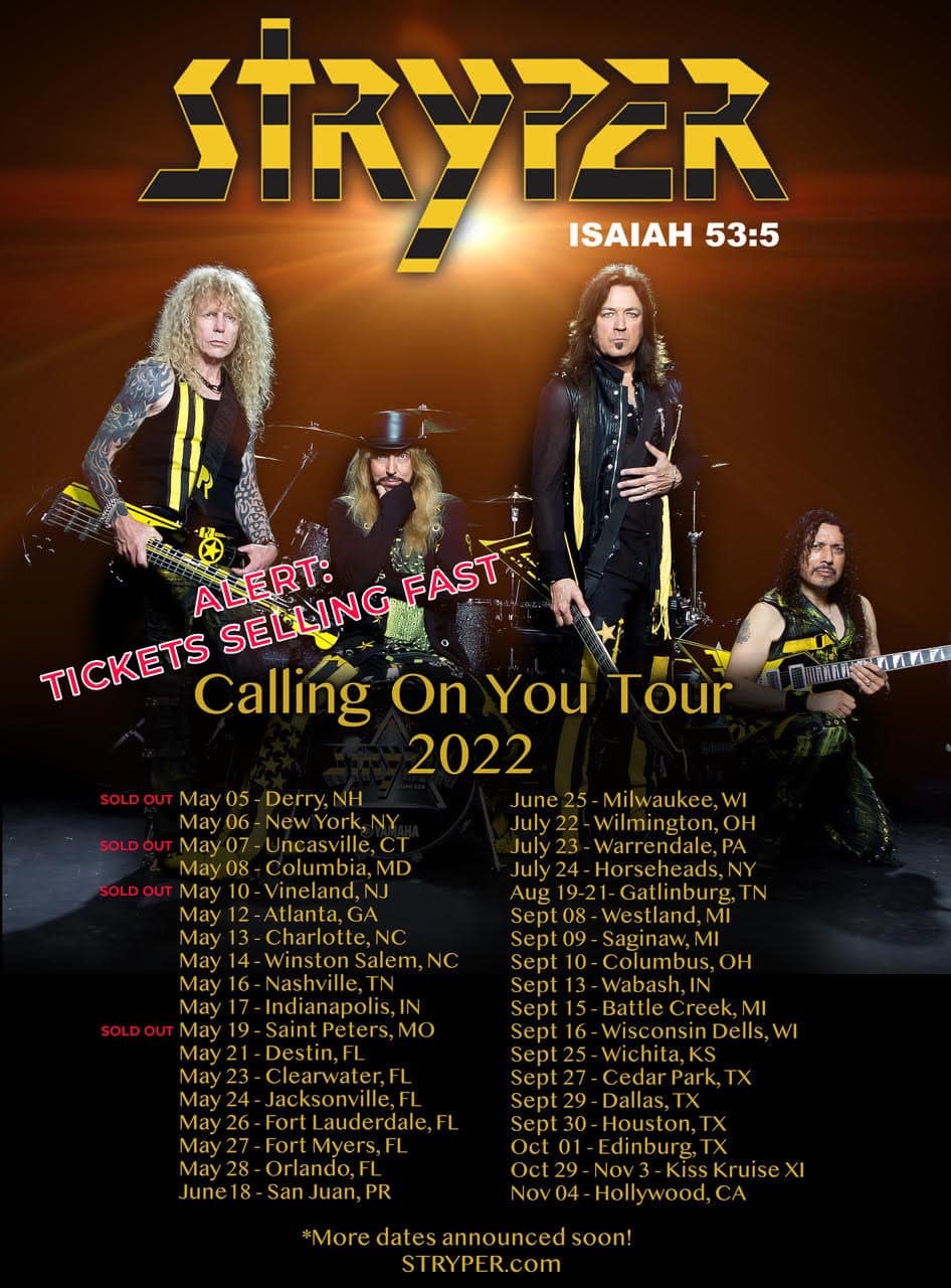 STRYPER WORLDWIDE LIVE BROADCAST, NEW MERCH, MEMPHIS EVENT & MORE!
