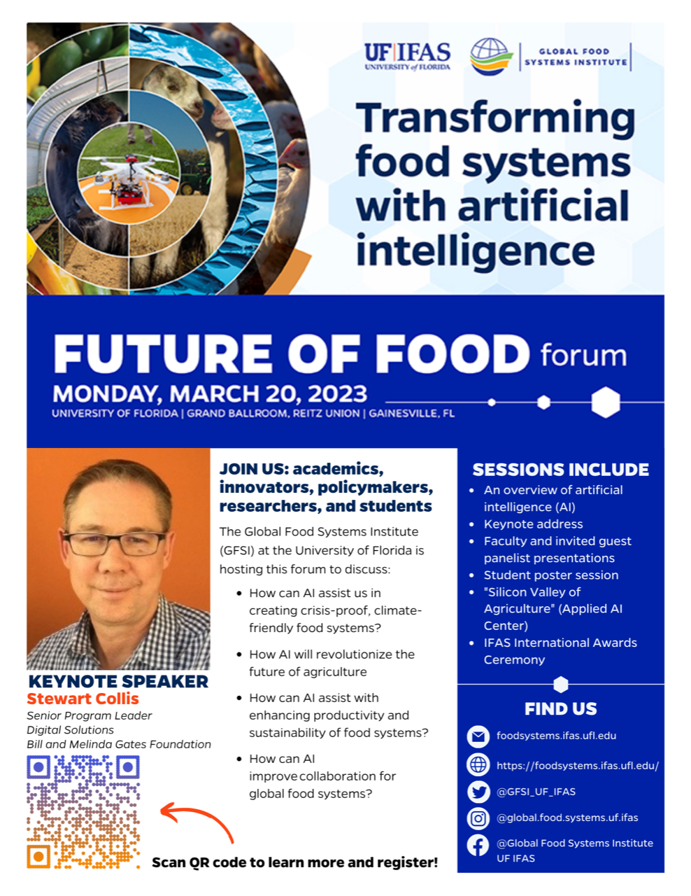 UF/IFAS Global Food Systems Institute (GFSI) Future of Food Forum 2023 ...