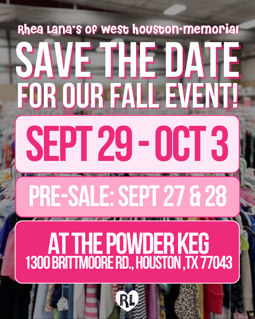 Rhea Lana's Children's Consignment Events - West Houston-Memorial