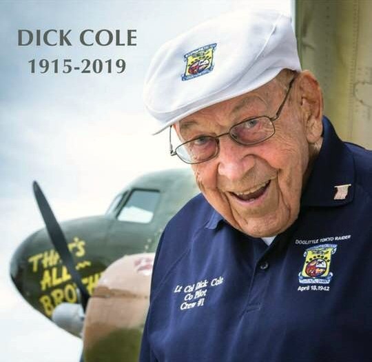 In Memoriam: Lt. Col. Richard "Dick" Cole, USAF (ret), World War II ...