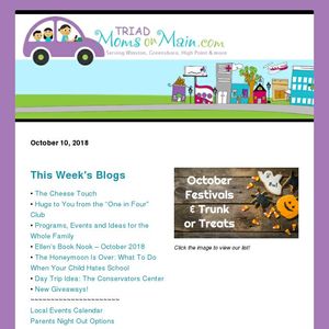 October Contests, Classes, and Resources