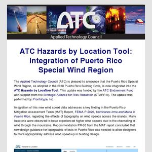 ATC Hazards by Location Tool: Integration of Puerto Rico Special Wind ...