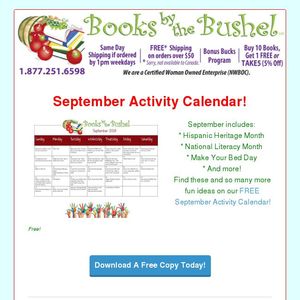 Free September Activity Calendar!