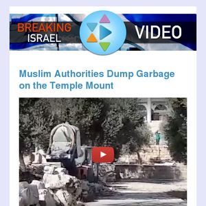 Muslim Authorities Dump Garbage on the Temple Mount