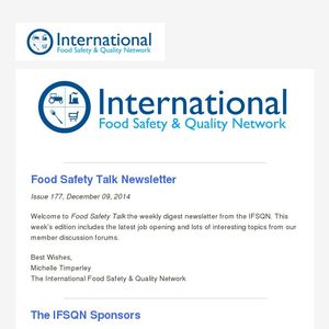 Food Safety Talk