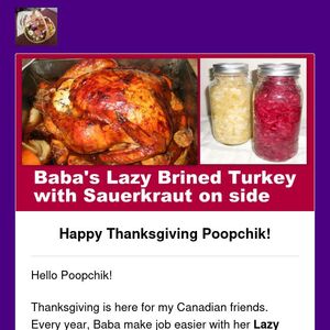 Baba's Annual Lazy Turkey