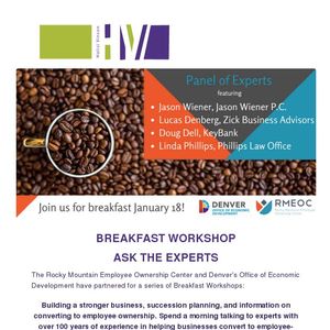 ASK THE EXPERT-Free Breakfast Workshop