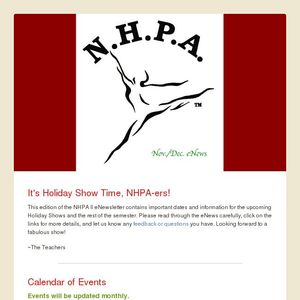NHPA II eNews November/December 2017