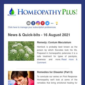 Conium Maculatum | Remedies for Disaster (Part 3) | Homeopathy and ...