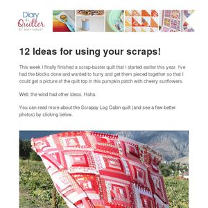 12 Ideas for using your scraps!