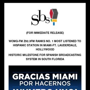 WCMQ-FM Z92.3FM RANKS NO. 1 MOST LISTENED TO HISPANIC STATION IN MIAMI ...